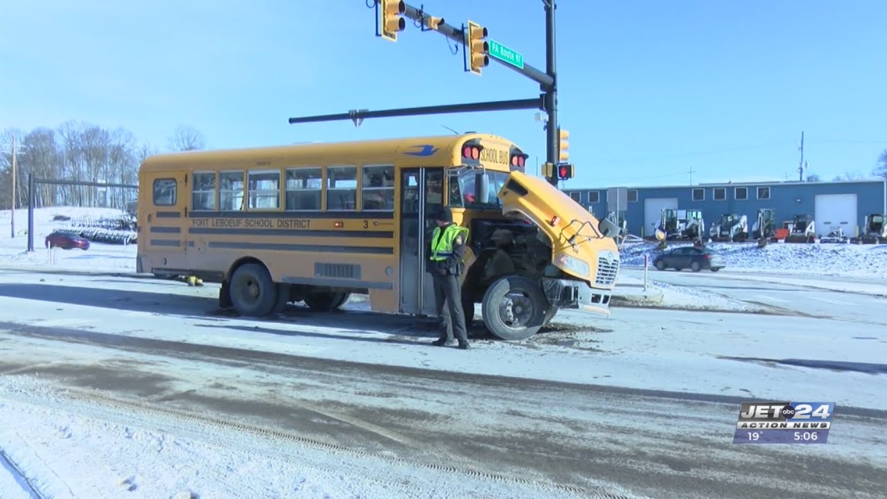 Police investigate accident involving school bus with children inside ...