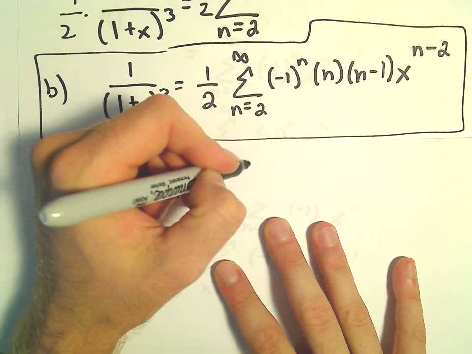 Finding Power Series By Differentiation 3 Examples YouTube