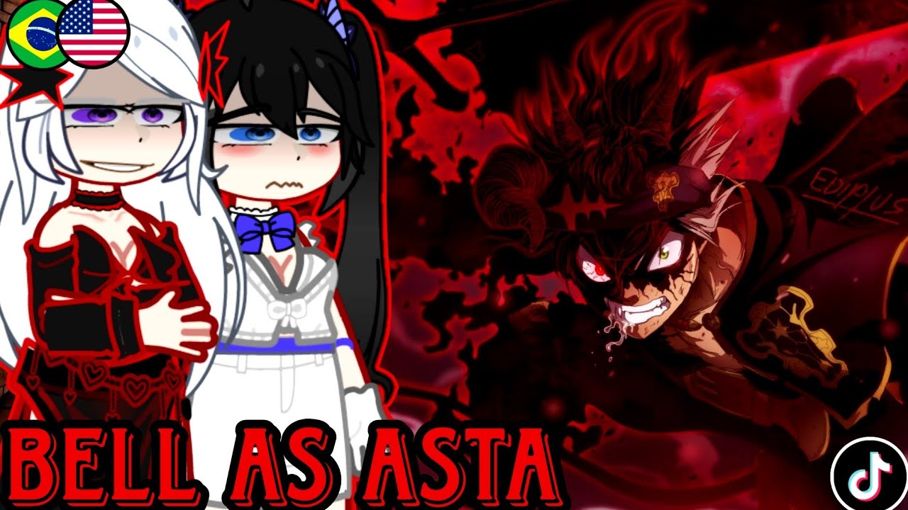 🇧🇷🇺🇸 Danmachi Reacts to Bell as Asta (Black Clover) – Gacha TikTok ...
