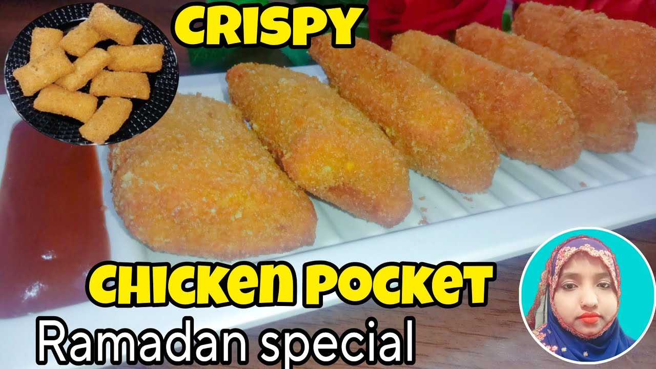 Crispy Chicken Pocket recipe | How to make Chicken Pocket | Ramadan ...