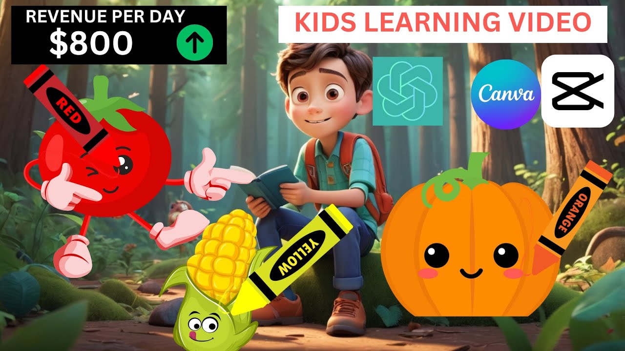 Create A Faceless Kids Education Channel With Cartoon Stories Using ...