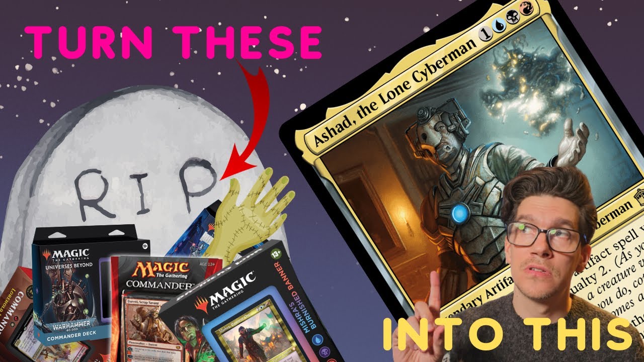 Building an Ashad, The Lone Cyberman Dr Who MtG commander deck with ...