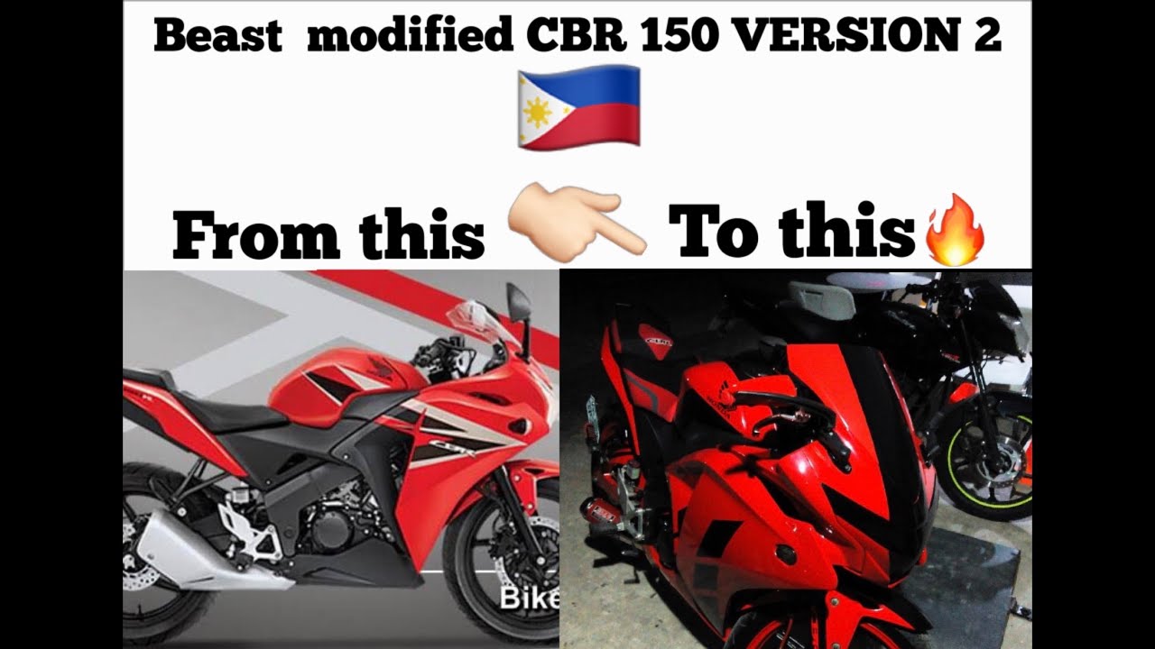 Best Modified CBR 150 version 2 looks like higher cc? - YouTube