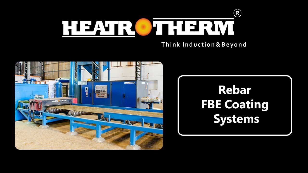 Induction Rebar Heating Equipment prior to FBE Coating Systems - YouTube