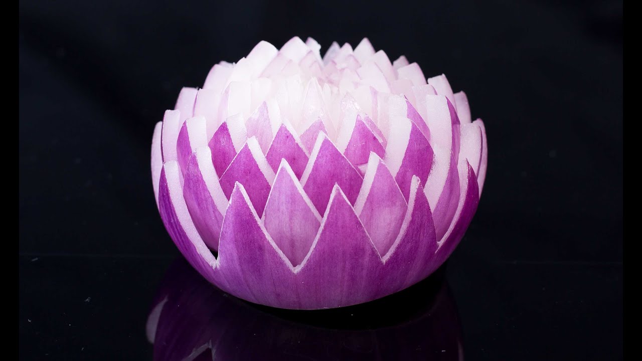 Garnish Flower - Red Onion