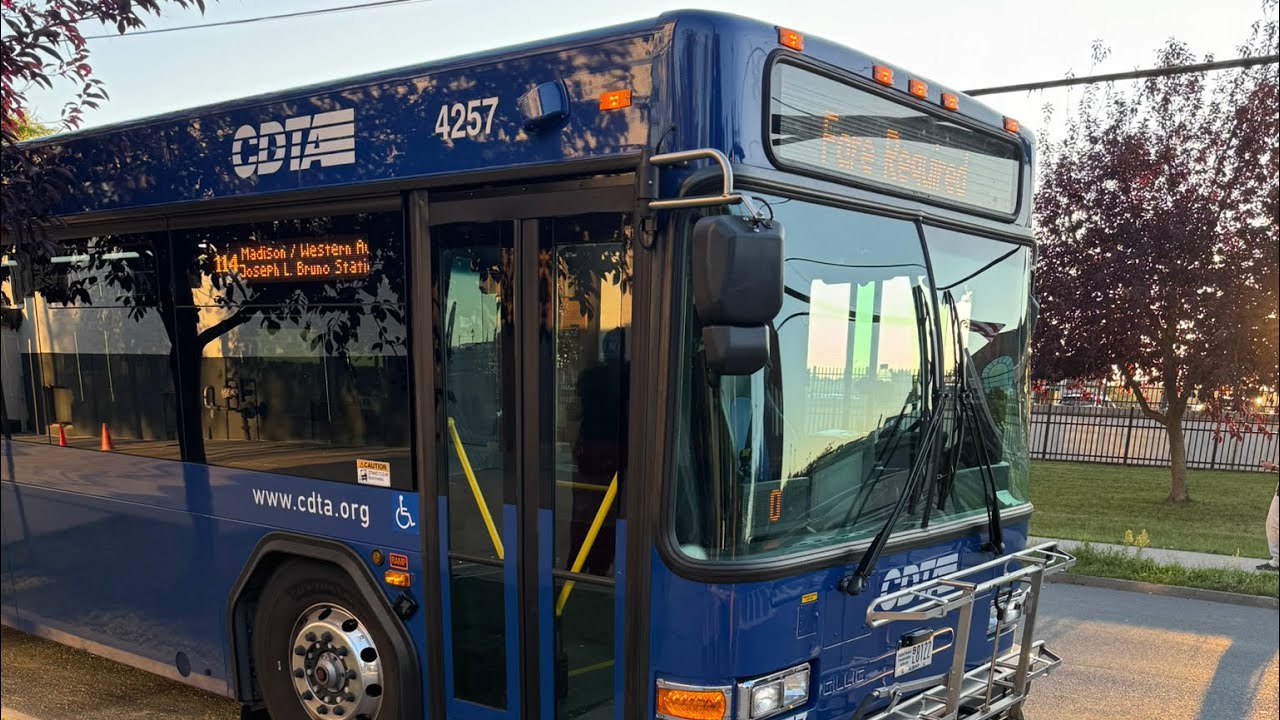 On board gillig bus 4257 full ride on route 114 - YouTube