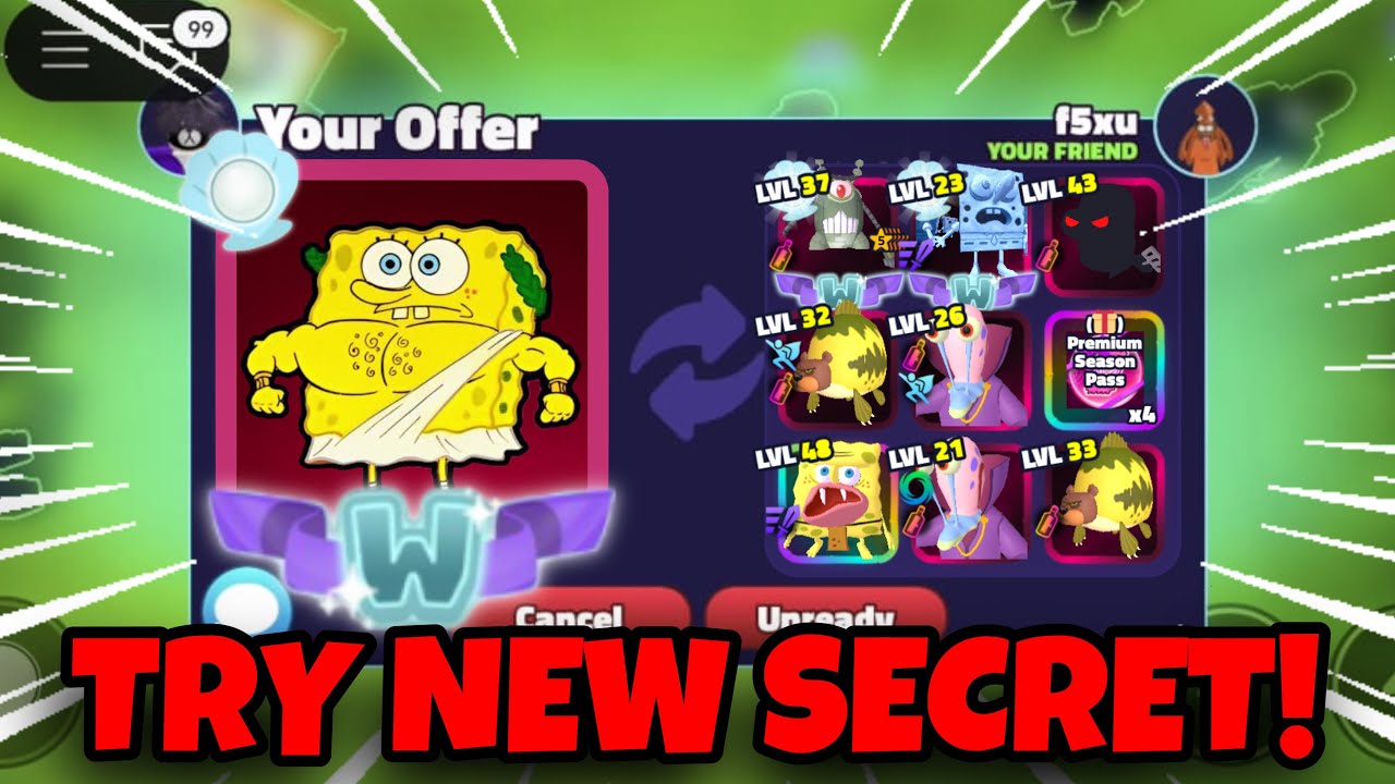 TRY NEW SECRET!? Trading Montage #17 Spongebob TD - YouTube