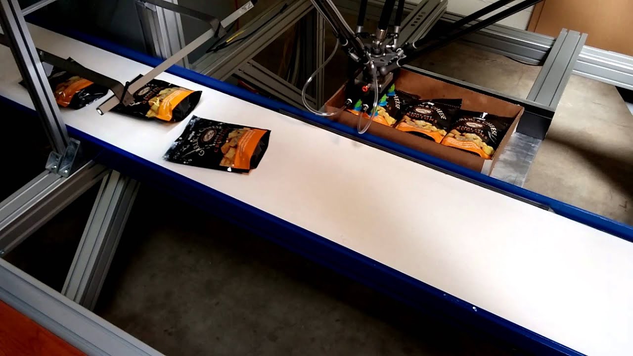 Pickmaster Crouton Packaging with ABB IRB360 Robot - YouTube