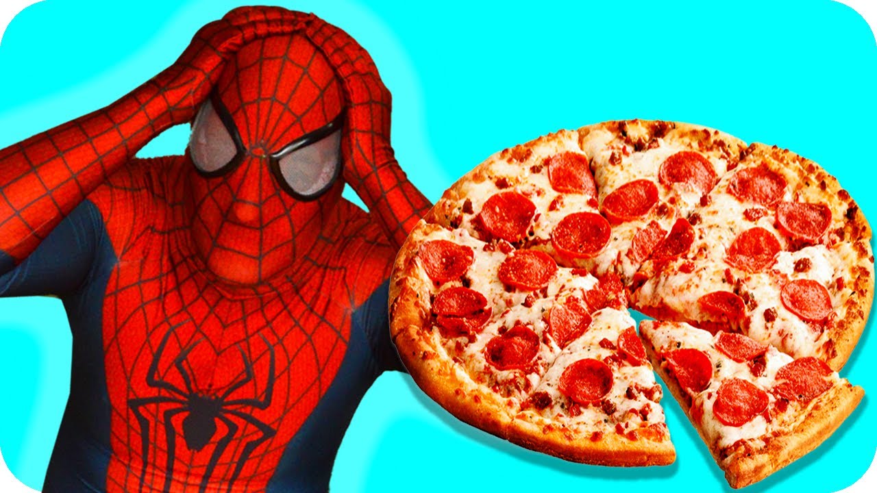 Spiderman vs Frozen Elsa Pizza Delivery Prank - Fun Superheroes Movie ...