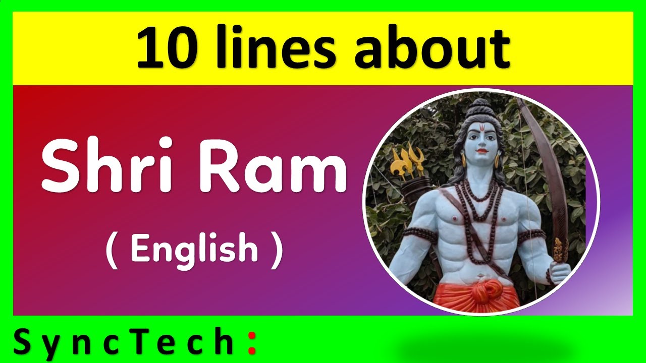 10 lines on Shri Ram in English | Few lines about Shri Ram | Short 10 ...