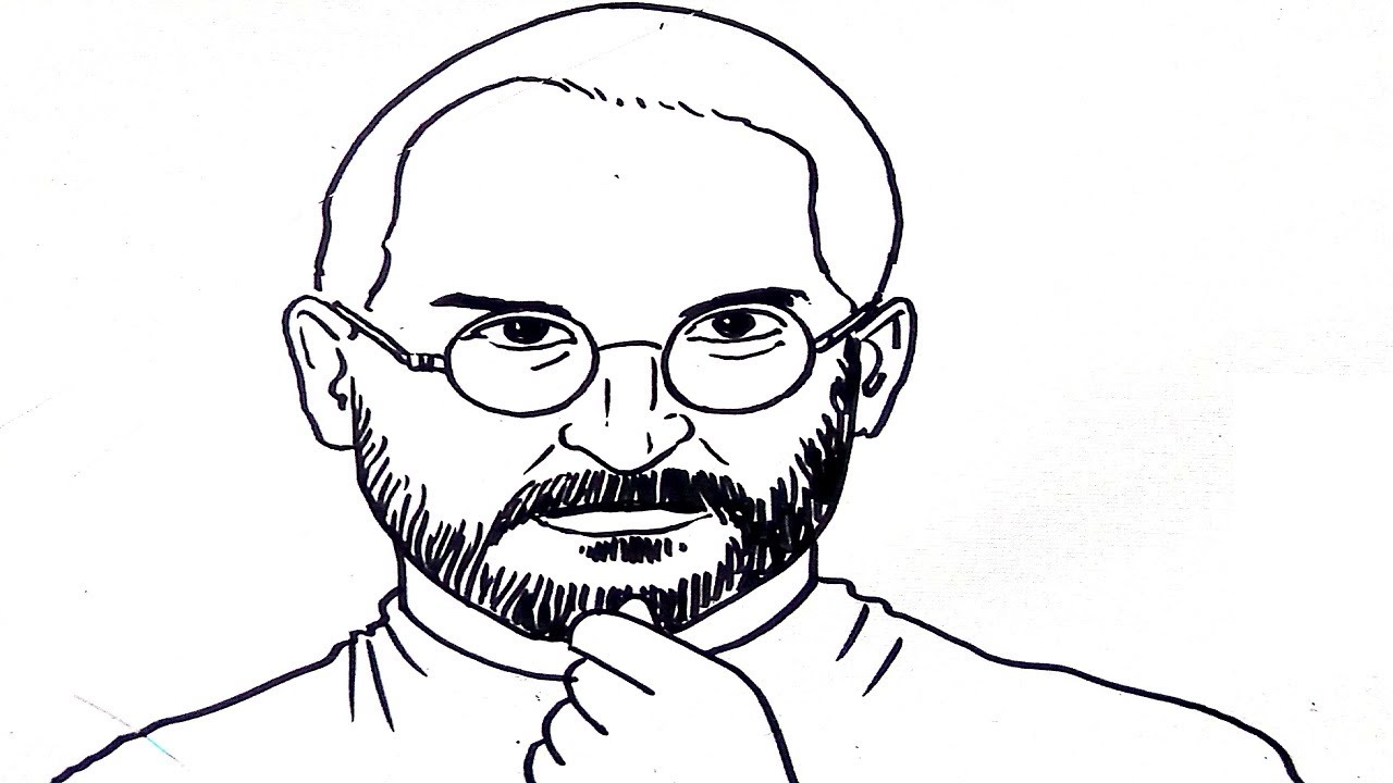 How To Draw Steve Jobs | Easy Step-by-Step Sketch Tutorial - YouTube