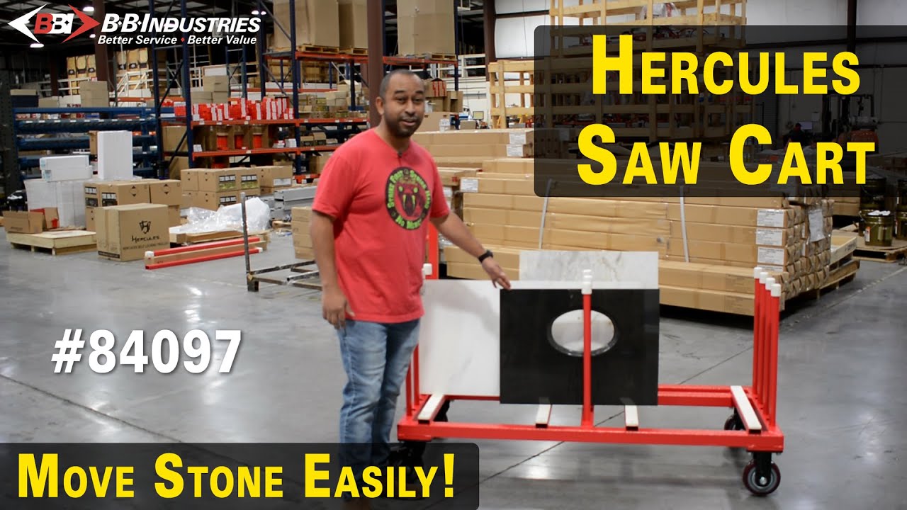 Hercules Saw Cart For Moving Stone - YouTube
