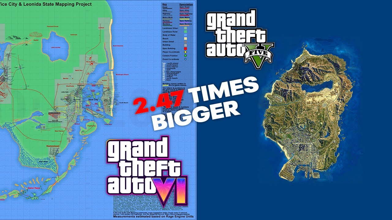 Gta 5 Map Size Comparison