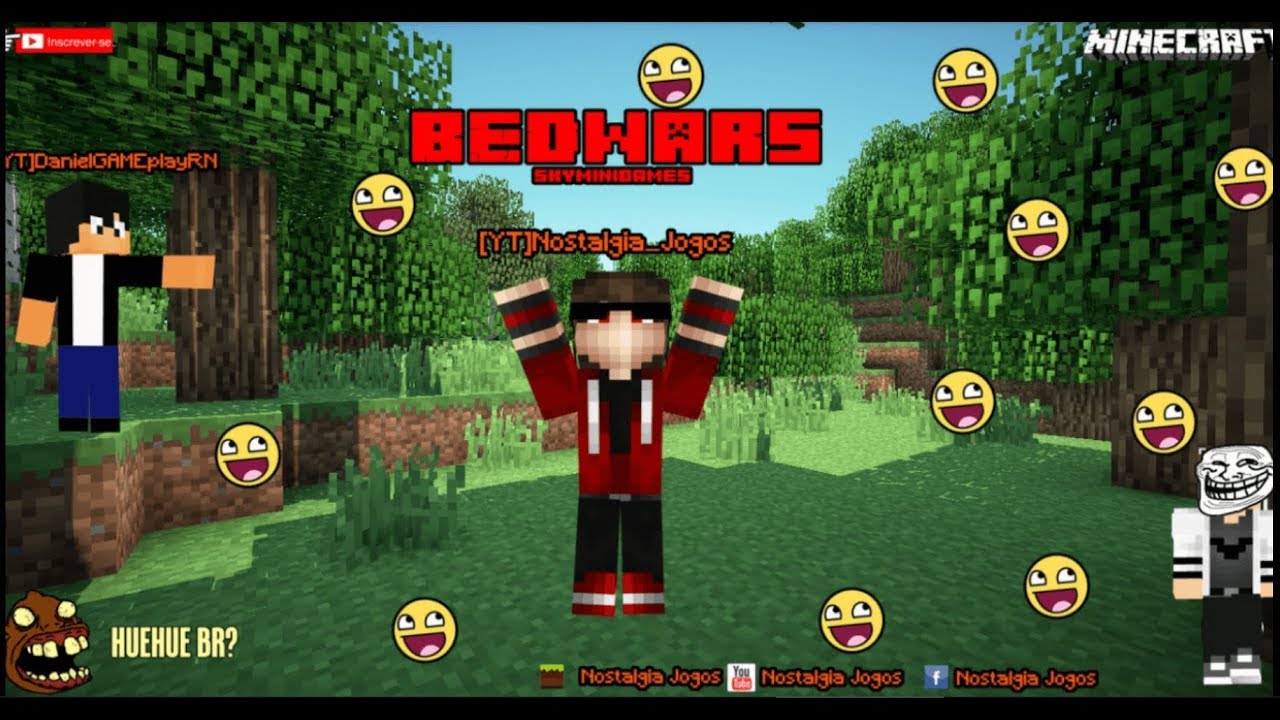 Minecraft - Servidor RedeSky - Bed Wars - Live Jogando com os Inscritos ...