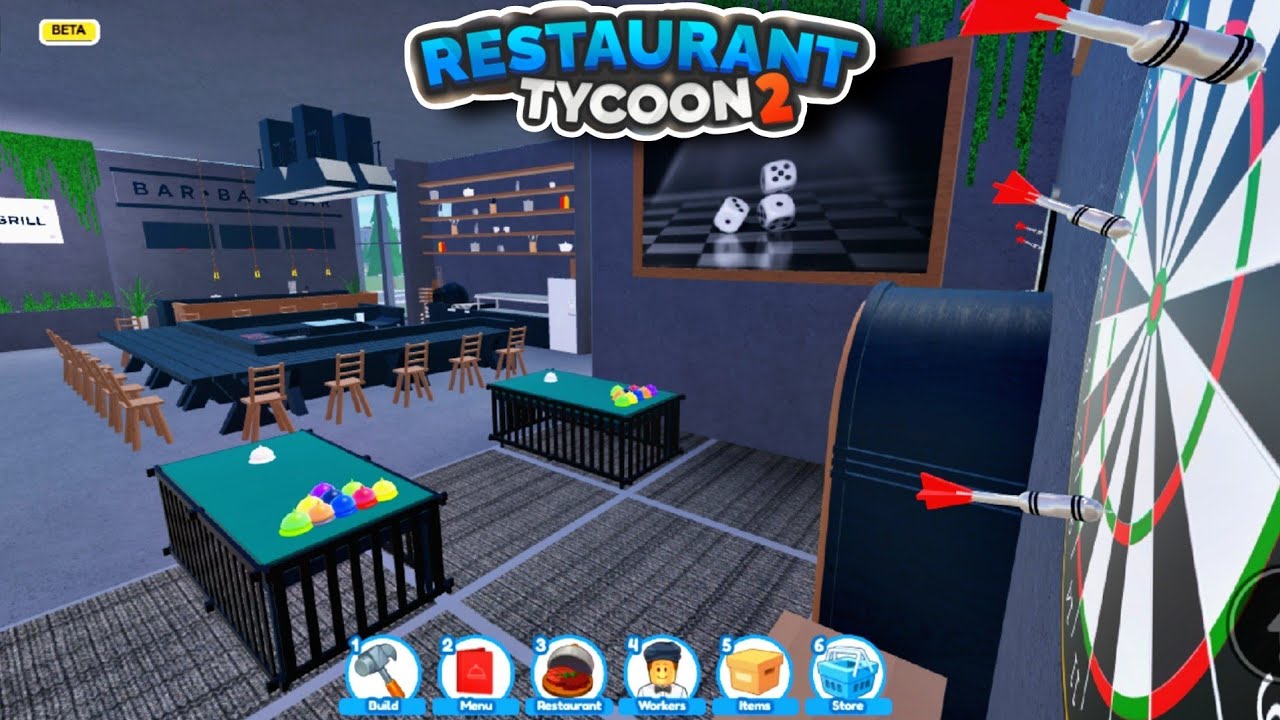 25k Modern BAR & GRILL | Billiards/ Darts/Bar | Build w/ Me | Roblox ...