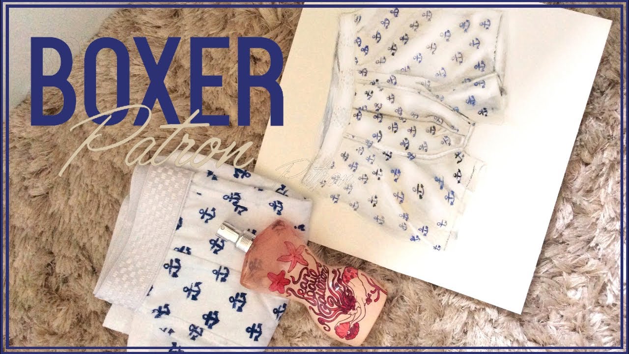 DIY Couture - Faire le patron d'un boxer homme | Cecile FS40 - YouTube