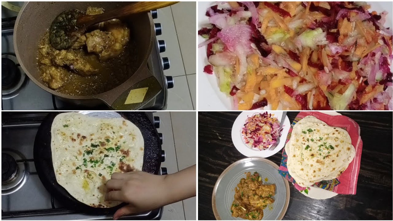 chicken ginger handi🥘||homemade Nan recipe 🥖 - YouTube