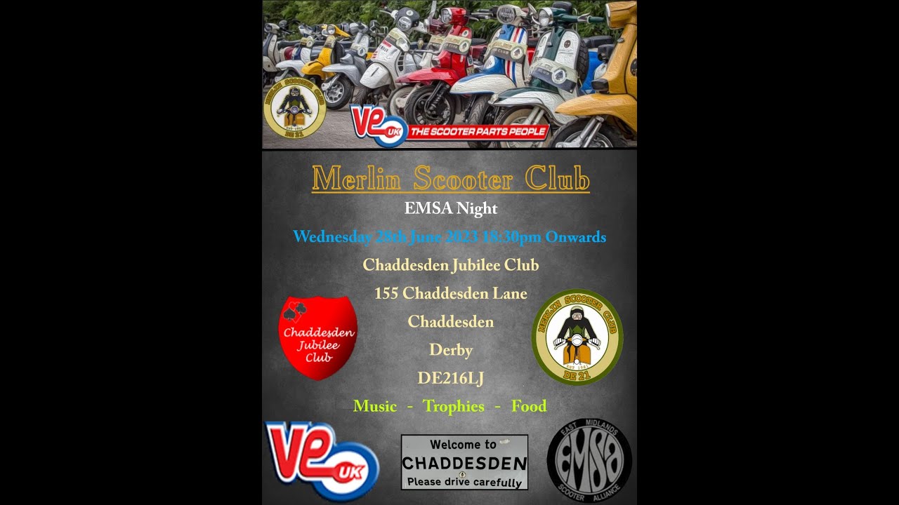 Merlin SC EMSA night 2023 #MerlinScooterClub - YouTube