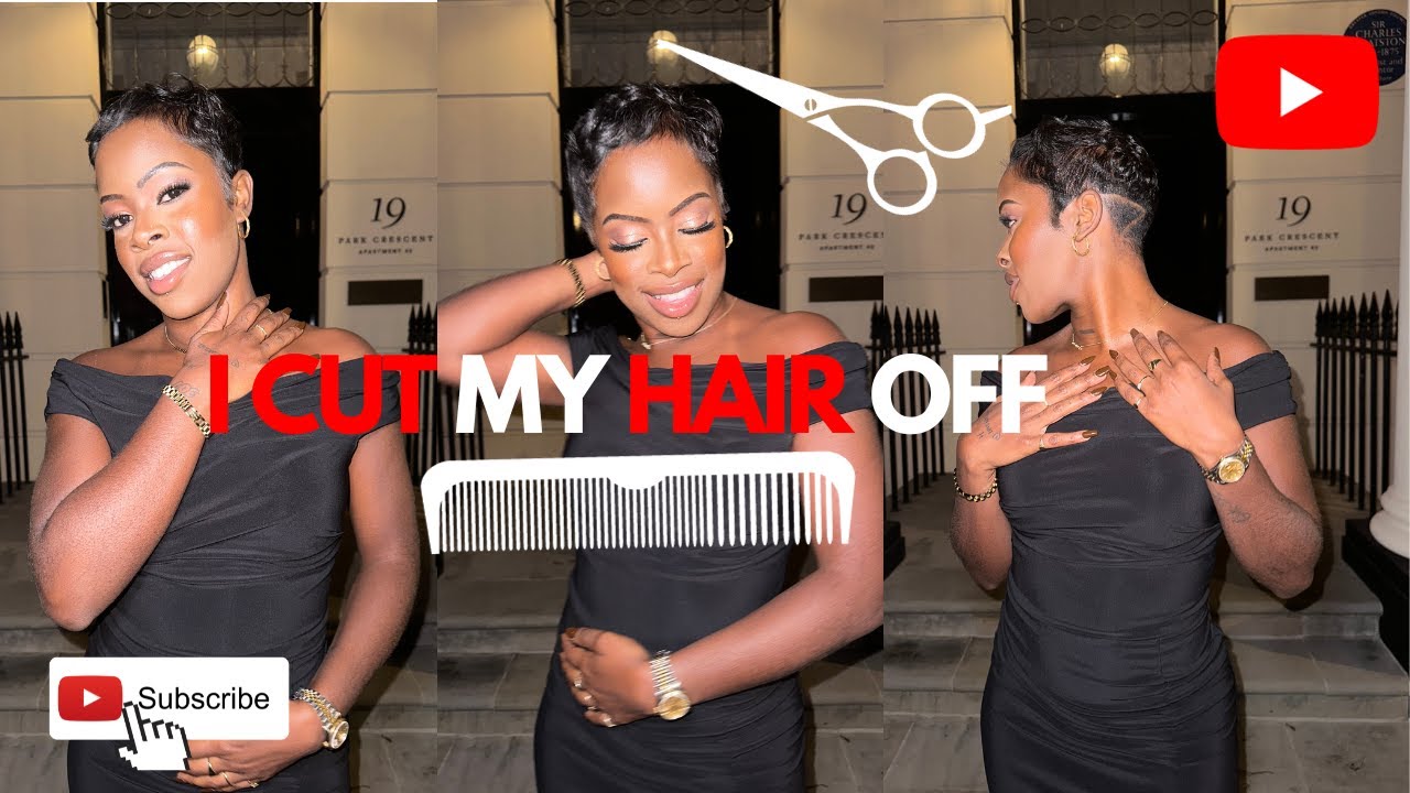 I HAVE NO EDGES || SO I CUT MY HAIR FOR A RESTART - YouTube