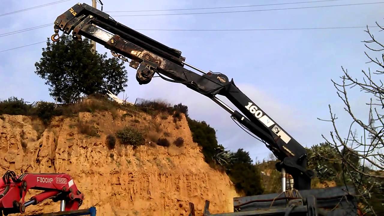 Grúa ocasión - Used crane HIAB 160 (www.transgruas.com) - YouTube