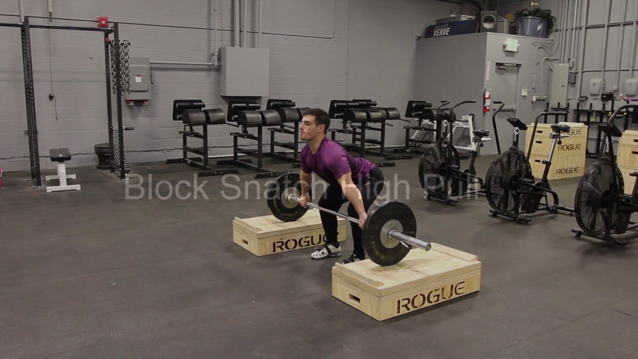 Block Snatch High Pull - YouTube