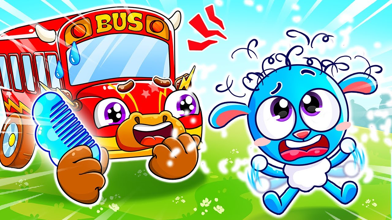 Wheels on the Super Bus | Funny Song by Lamba Lamby Kids Songs - YouTube