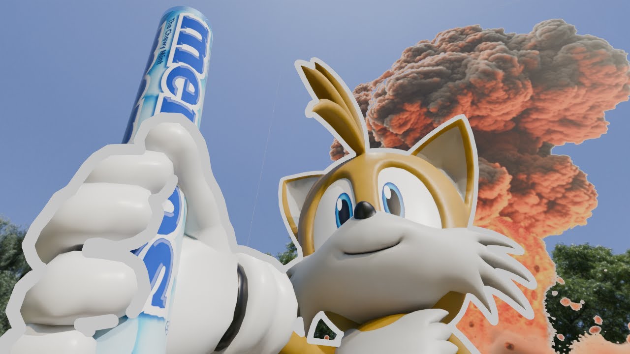 Tails sends off a Mentos nuke and wipes out half the population - YouTube