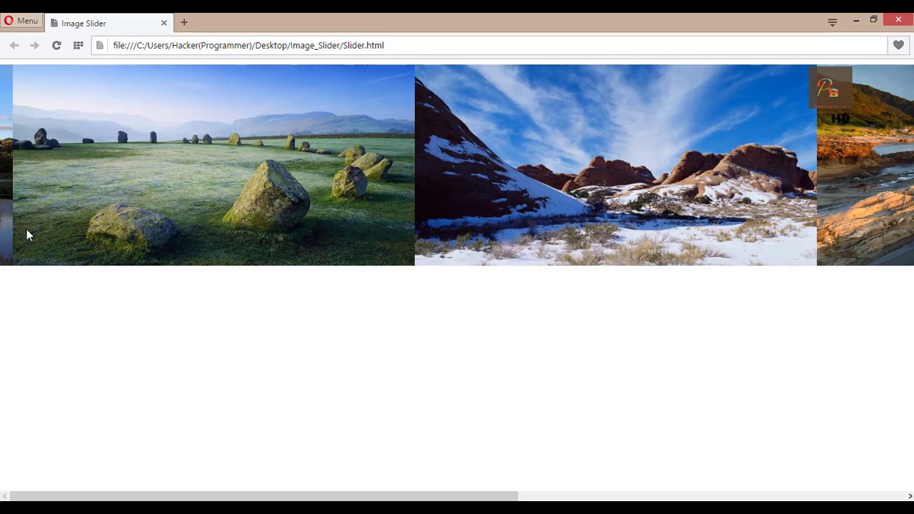 How to create a Image Slider in HTML and CSS - YouTube