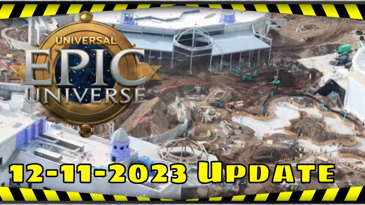 MEGA Universal Epic Universe Construction Update - 12/11/2023 - YouTube