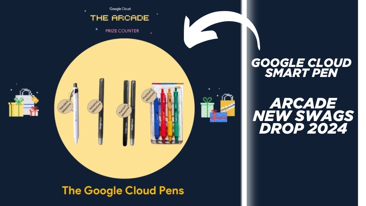 Google Cloud Qwiklabs Arcade New Smart Pens || New Arcade Swag Drop ...