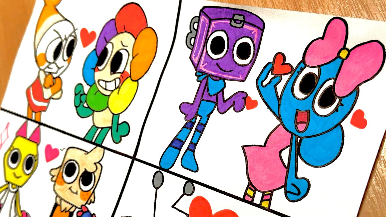 Dibujar Poppy x Boxten | Dandy’s World Historia de Amor 🩷 - YouTube