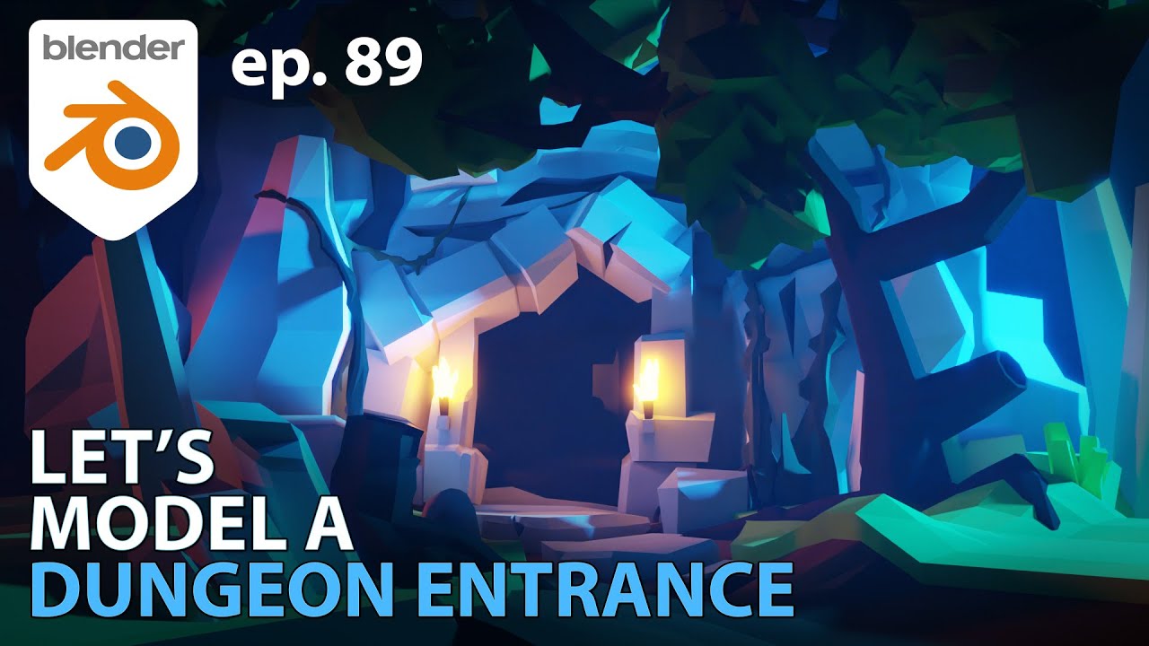 Let's Model a DUNGEON ENTRANCE - Ep. 89 - Blender 2.93 - YouTube