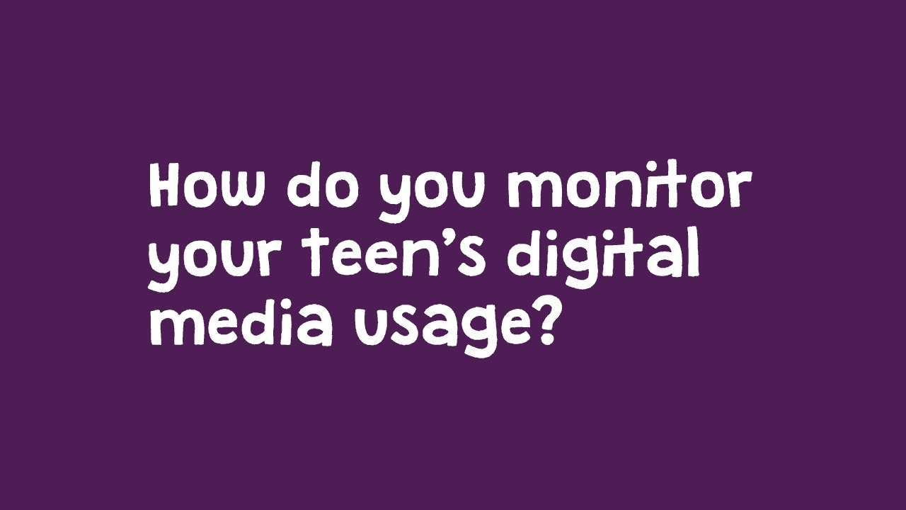How do you monitor your teen's digital media usage? - YouTube