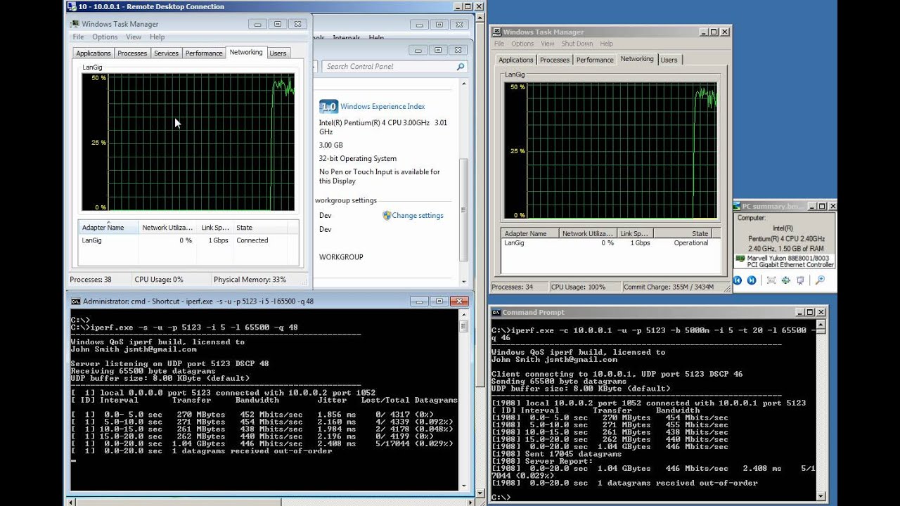IPERF For Windows Maximum Network Bandwidth QoS Test YouTube IPERF For Windows Maximum Network Bandwidth QoS Test YouTube