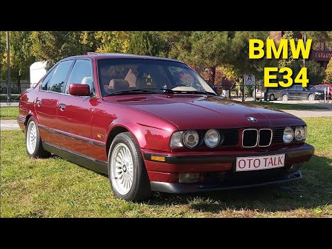 Türkiye' de tek 94 bin km de, Bmw E34 5.20i | Oto test sürüşü ve inceleme.