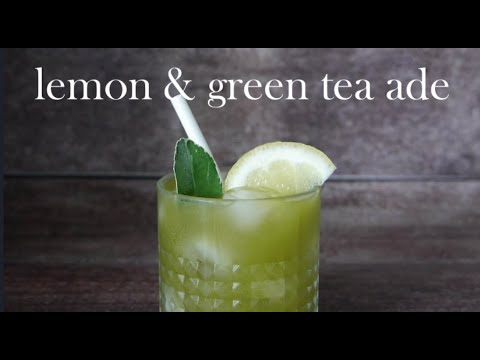 홈카페 레시피 - 그린티 레몬에이드(green tea lemon ade) - YouTube