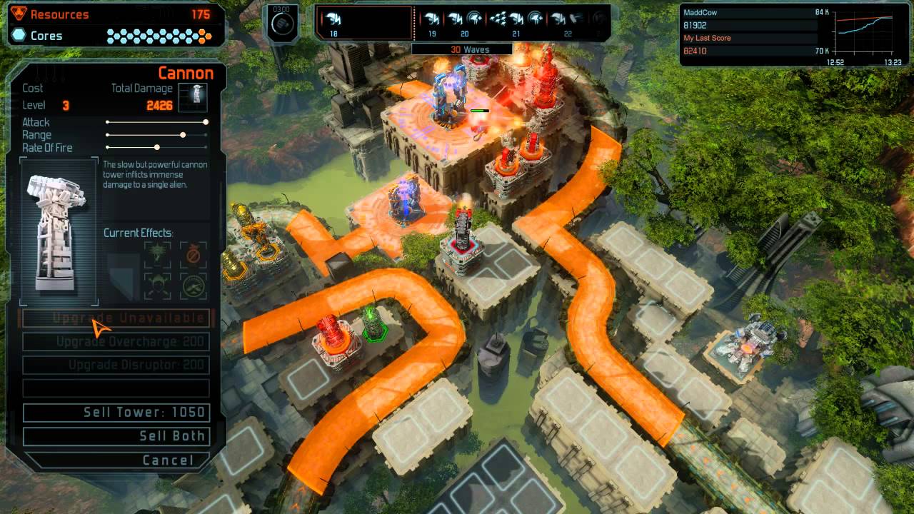 Defense Grid 2 Gold Medal Walkthrough [Hard] Mission 7 Split Decision ...