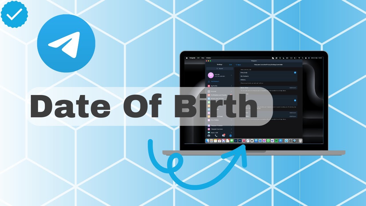 How To Set Date Of Birth On Telegram? - YouTube