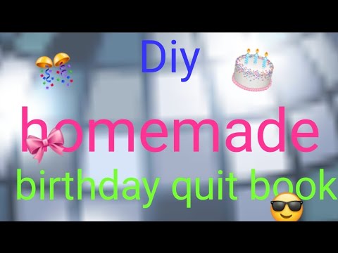 Diy birthday party quit book at home🥰#so easy 🤓#so cute😇#Craft with ...