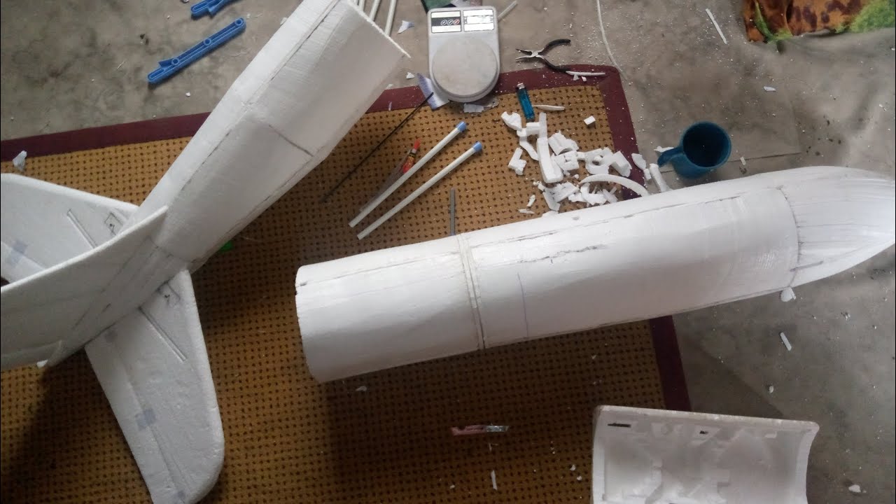 building rc airline fuselage and other part - YouTube