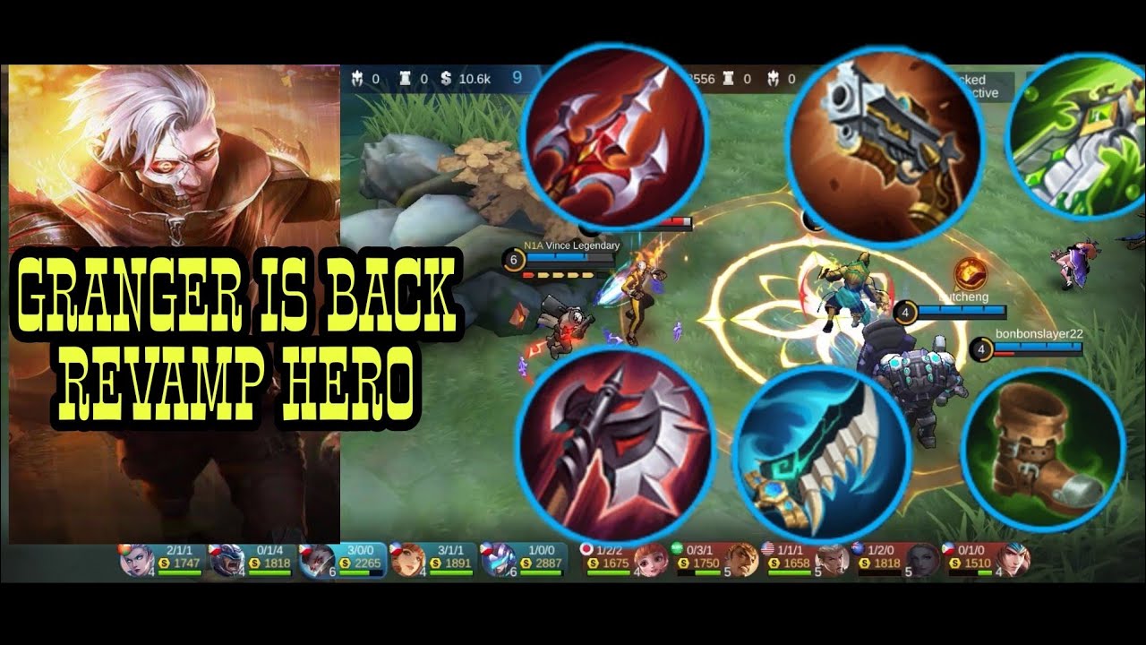 GRANGER IS BACK THE REVAMP HERO #mlbb - YouTube