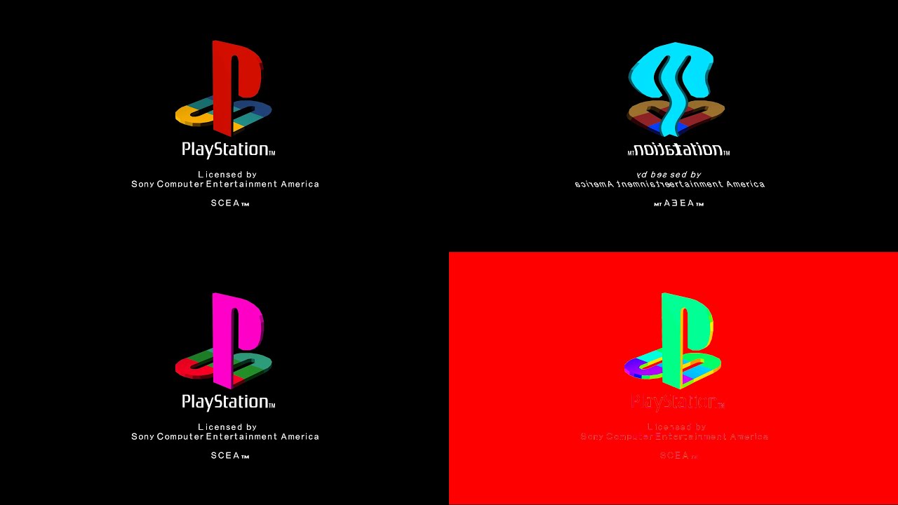 SONY PLAYSTATION INTRO IN DIFFERENT EFFECTS PART 2 - SUPER WEIRD VISUAL ...