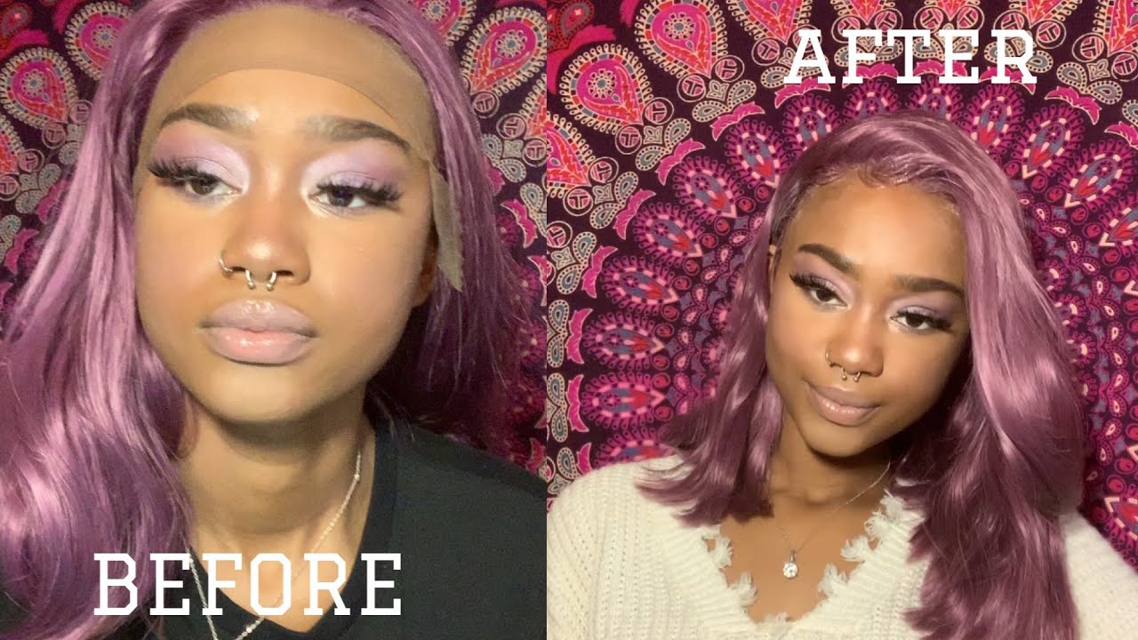 HOW I MAKE SYNTHETIC WIGS LOOK NATURAL | SLAYING A CHEAP SYNTHETIC WIG ...