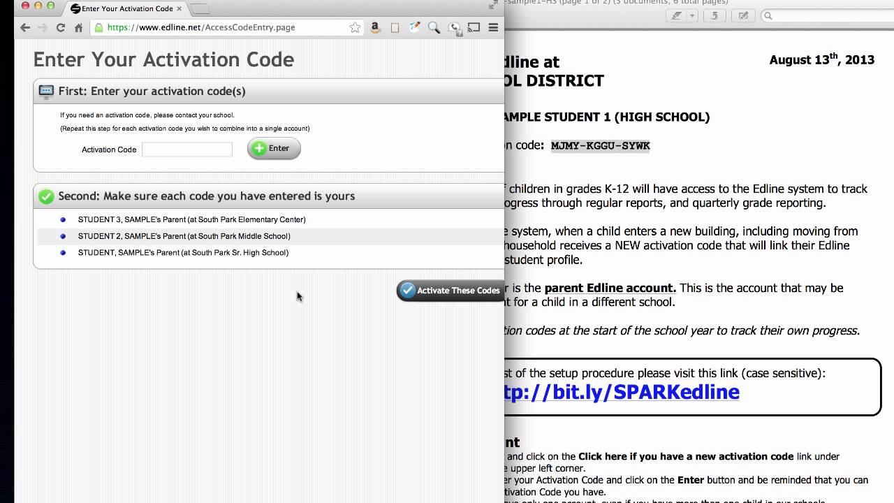 Setting Up Multiple Edline Accounts - YouTube