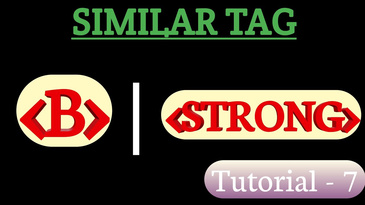 #bold #strong Tutorial 7 - BOLD TAG or STRONG TAG || HTML || 100% EASY ...