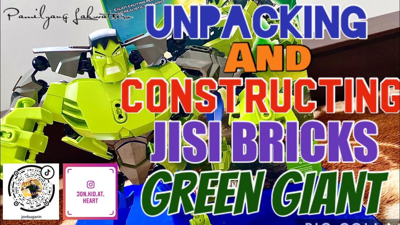 UNBOXING AND CONSTRUCTING JISI BRICKS GREEN GIANT TOY - YouTube