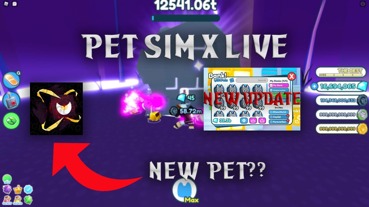 *LIVE* NEW UPDATE ON PET SIM X (JOIN HERE) - YouTube