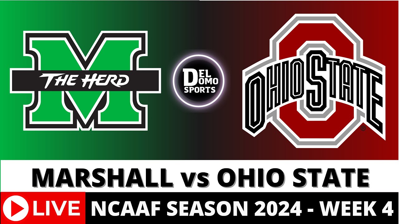 1st HALF - MARSHALL VS OHIO STATE LIVE 🏈 NCAAF COLLEGE FOOTBALL GAME ...