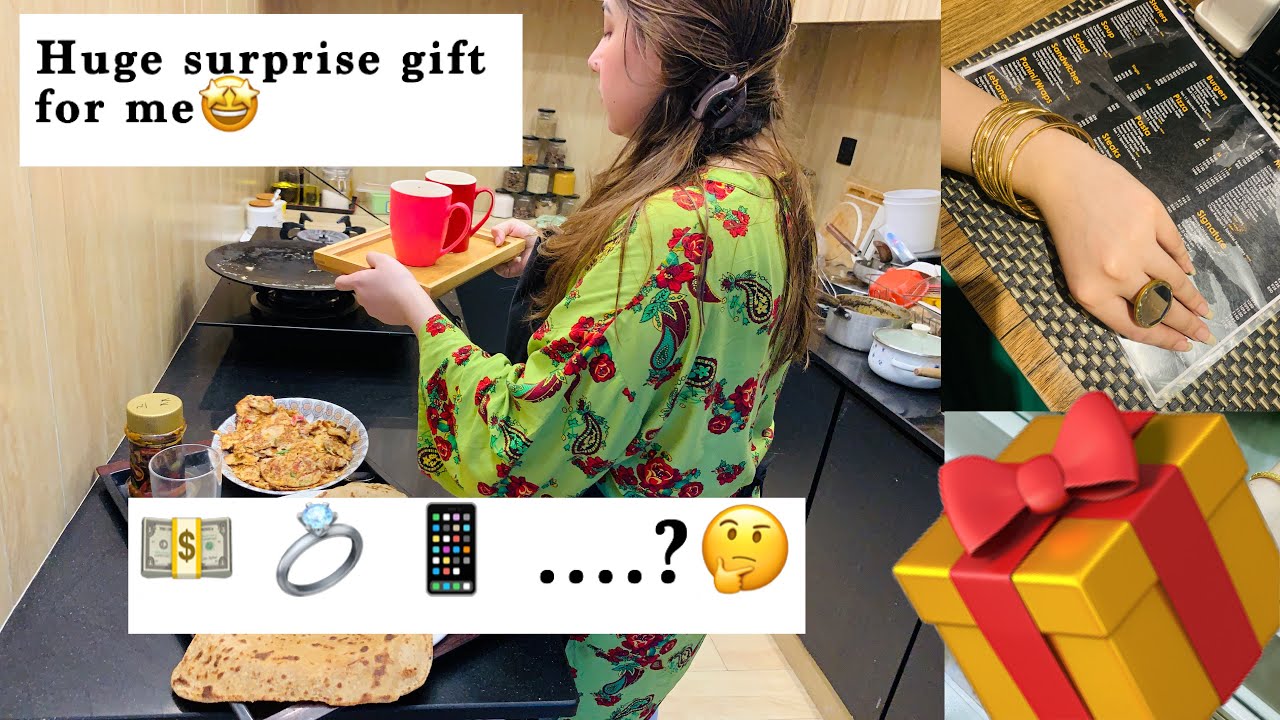 Who give me this huge Surprise gift 🎁 ?💍📱💵🤔 - YouTube