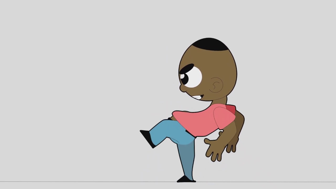 practice sneeky walk cycle - YouTube